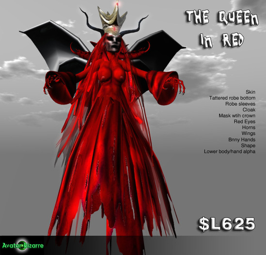 Second Life Marketplace - AB Queen in Red Costume