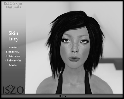 Second Life Marketplace - ISZO Skins Naturals - Lucy - Skin Tone 3 DEMO ...