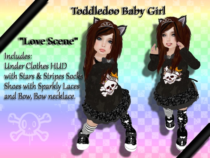 Second Life Marketplace - :::TD Baby Girl ::Love Scene::outfit