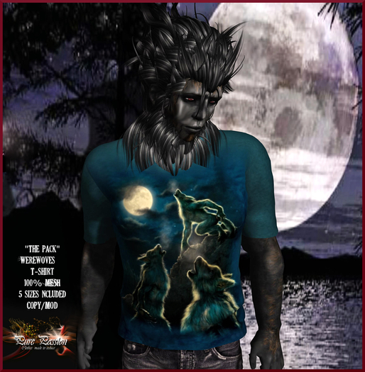 Second Life Marketplace - Pure Passion Mesh Male THE WEREWOLVES PACK T ...