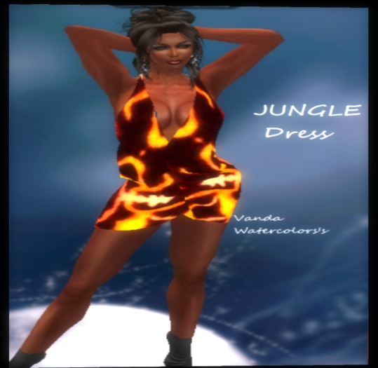 Second Life Marketplace Jungle Dress