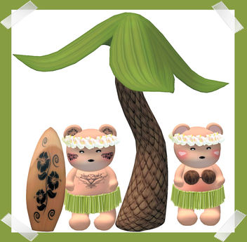 Second Life Marketplace - Full Perm scripted Summer bear kit for builders
