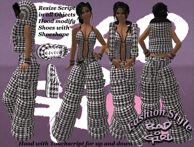Second Life Marketplace - Bad Girl Fashion Style Karo Complete Outfit ...