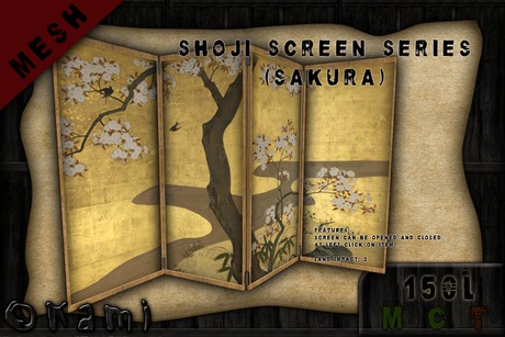 Second Life Marketplace - Shoji Screen Sakura