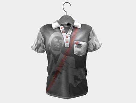 Second Life Marketplace - GV-Grey Scarface Polo xs-XL