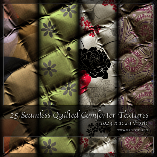 Second Life Marketplace - TRU Textures Ltd - 25 Seamless Quilted ...