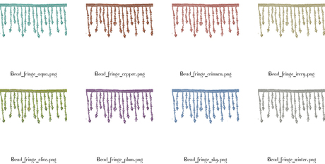 Second Life Marketplace - -Brain Circuit Designs- Bead Fringe