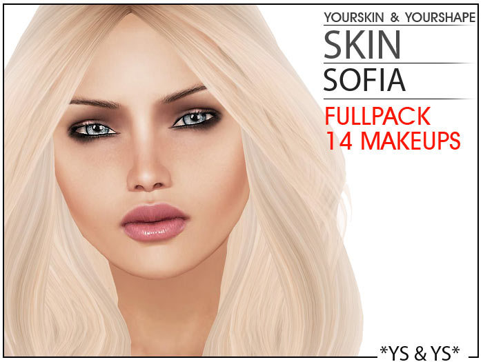 Second Life Marketplace - *YS&YS* Sofia Skin Full Pack 14 Makeups