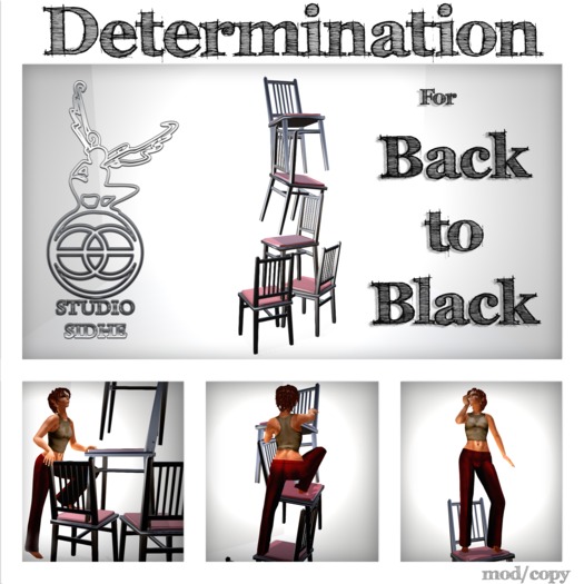 Second Life Marketplace - :+:SS:+: Determination Pose Prop - 3 poses.