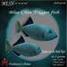 Second Life Marketplace - MESH Blue Chin Trigger fish full perm 1 prim