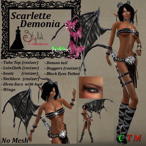 Second Life Marketplace - Demon Silver Black