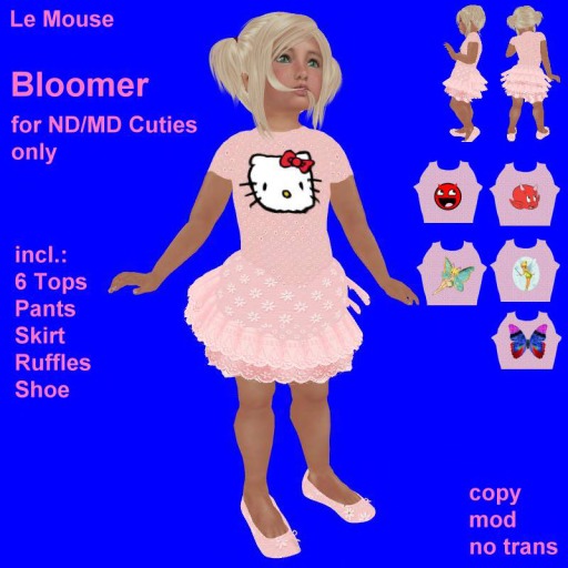 Second Life Marketplace - Bloomer rosa for ND/MD Cuties