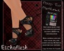 Second Life Marketplace - [Etchaflesh] Evil Dead Peep Toe Platform Shoes