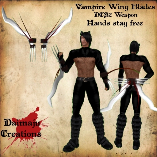 Second Life Marketplace - Dai`s Vampire Wing Blades