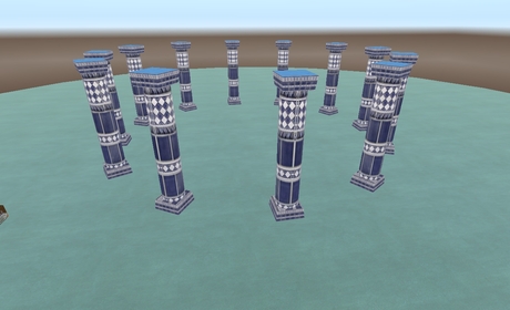 Second Life Marketplace - circle of pillars mesh v.2