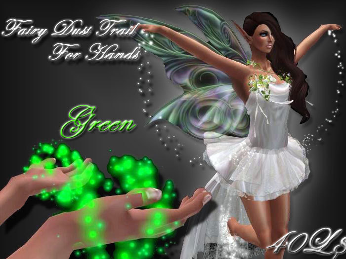 Second Life Marketplace - Simple Fairy Dust Hands GREEN