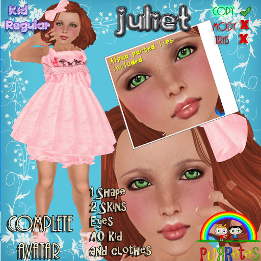 Second Life Marketplace - *-*Purretes*-* - Child Complete Avatar Juliet KID