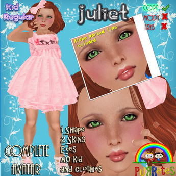 Second Life Marketplace - *-*Purretes*-* - Child Complete Avatar Juliet KID