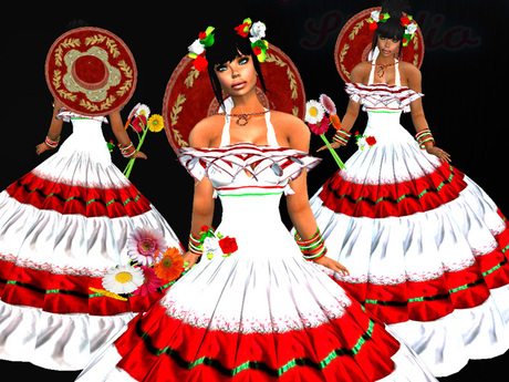 Second Life Marketplace - CLASSIC AVATAR: 5 DE MAYO - MEXICANA OUTFIT