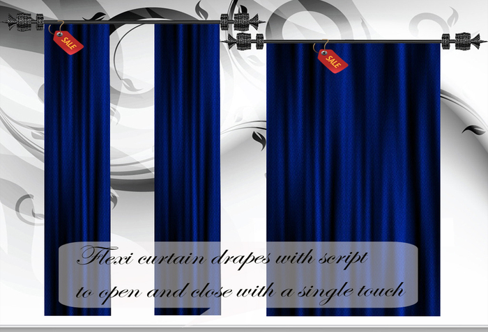 Second Life Marketplace - Flexi modern open & close curtain / drapes 14