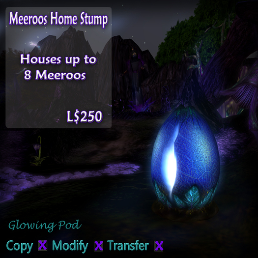 Second Life Marketplace Meeroos Home Glowing Pod V30