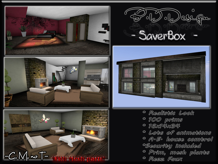 Second Life Marketplace - .::B.D.Design::. SaverBox=100 Prims L.I. for all
