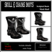 Second Life Marketplace - DEMO ROUGH Skull & Chains Boots