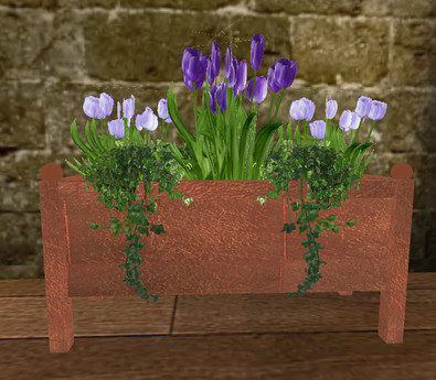 Second Life Marketplace - Mesh 1001 Tulips Patio Planters with Texture ...