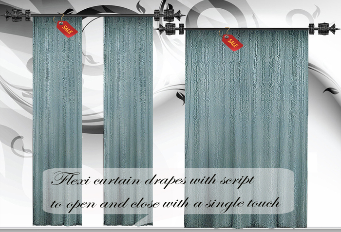 Second Life Marketplace - Flexi modern open & close curtain / drapes 22
