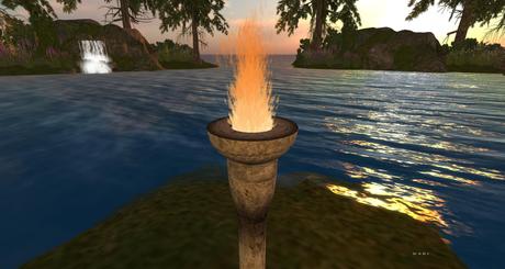 Second Life Marketplace - Japanese Stone Torch
