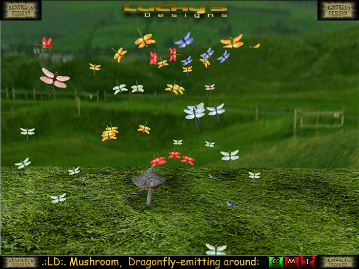Second Life Marketplace - .:LD:. Mushroom, Dragonfly-emitting around: