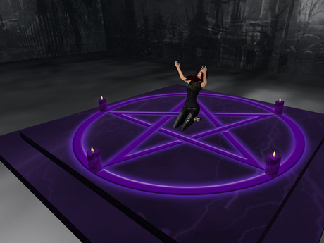Second Life Marketplace - Purple Lightning Gothic Meditation Summoning ...