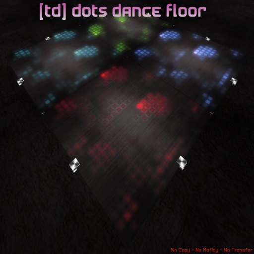Second Life Marketplace - [TD] Dots Dance Floor ***Limited Time 50% Off***