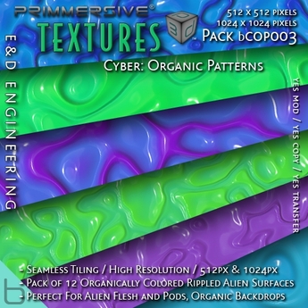 Second Life Marketplace - [bCOP003] 12 512px and 1024px Organically ...