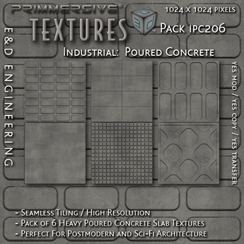 Second Life Marketplace - [IPC206] 6 1024px Seamless Poured Concrete ...