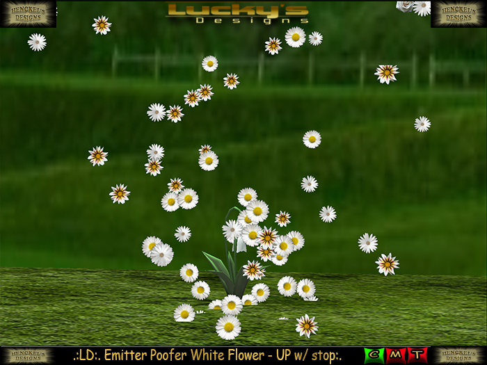 Second Life Marketplace - .:LD:. Poofer Flowers White Up:.