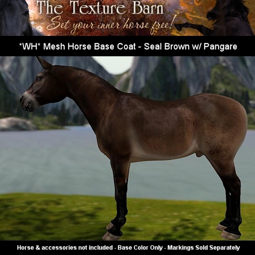 Second Life Marketplace - The Texture Barn - Seal Brown - for WH Mesh ...