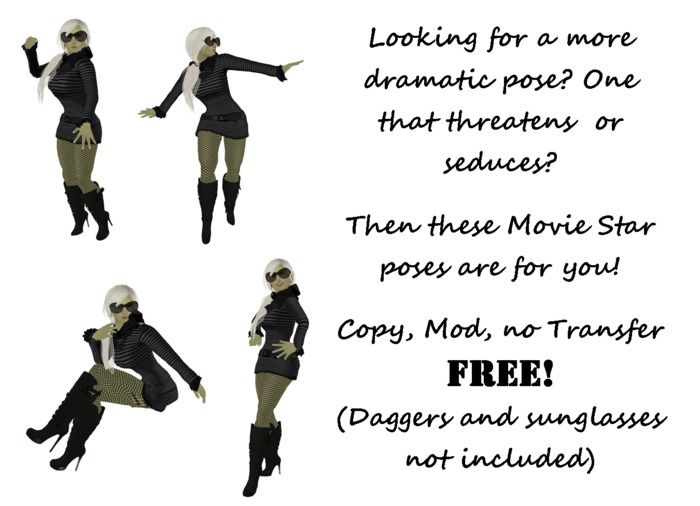 Second Life Marketplace - Movie star poses 1