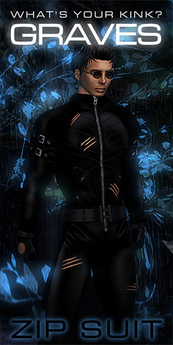 Second Life Marketplace - GRAVES Zip Suits - 4 leather latex catsuits