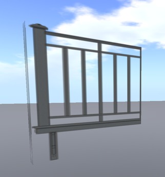 Second Life Marketplace - modern Railing 1 Textures (4 Pieces)