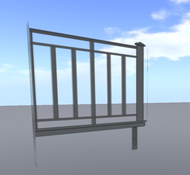 Second Life Marketplace - modern Railing 1 Textures (4 Pieces)