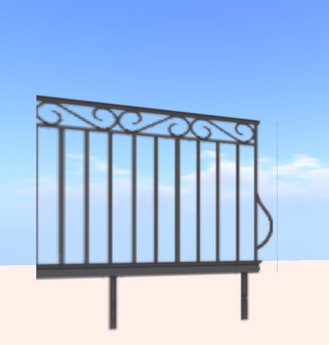 Second Life Marketplace - modern Railing 5 Textures (4 Pieces)