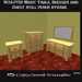 Second Life Marketplace - Untextured Sculpted Night Table, Dresser ...