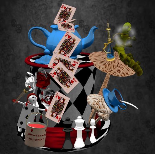 Second Life Marketplace - The Mad Hattery 2013 Wonderland Top Hat (Boxed)
