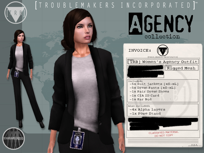 Second Life Marketplace - [TRB] Women's Agency Suit Outfit