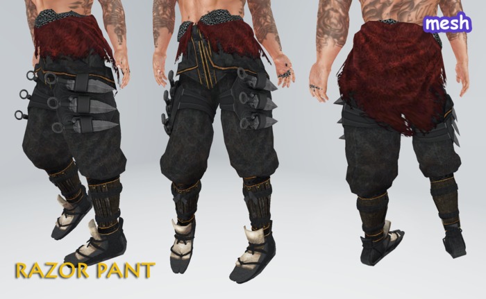 Second Life Marketplace - Razor Pants outfit DEMO