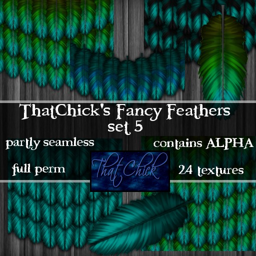 Second Life Marketplace - ~tc~ Fancy Feathers Set 5