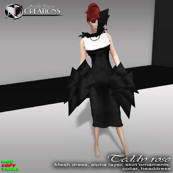 Second Life Marketplace - [AD] Teddy rose mesh dress 700