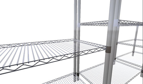 Second Life Marketplace - Wire Rack Shelves Full Perm