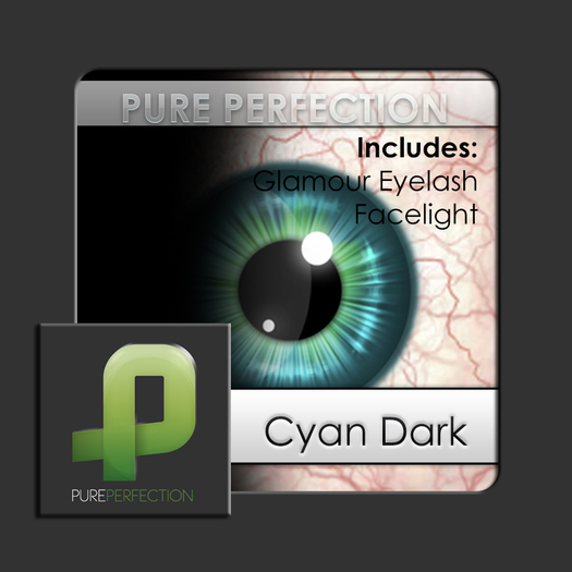 Second Life Marketplace - . p u r e - Cyan Dark Eyes with Lashes